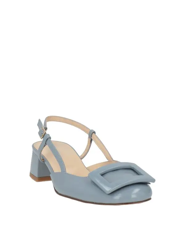 BALDININI Patent Leather Slingback Pumps With Buckle Detail