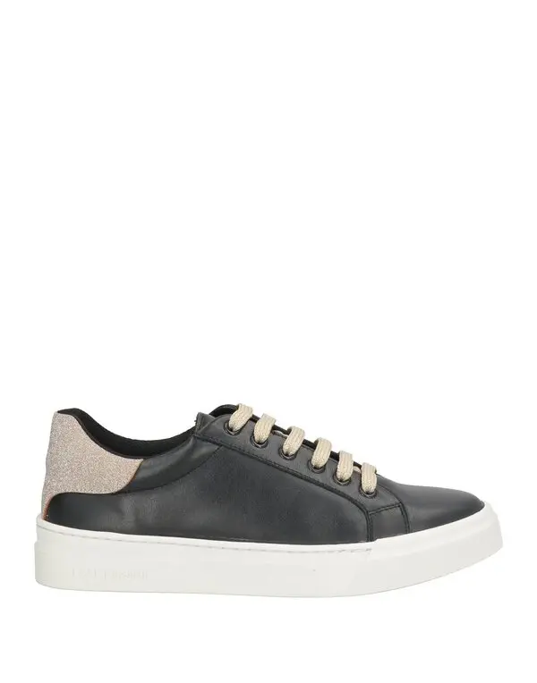 BALDININI Leather Low-top Sneakers With Glitter Detail