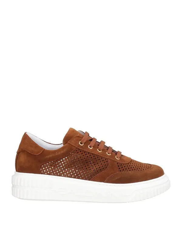 BALDININI Perforated Suede Lace-up Sneakers