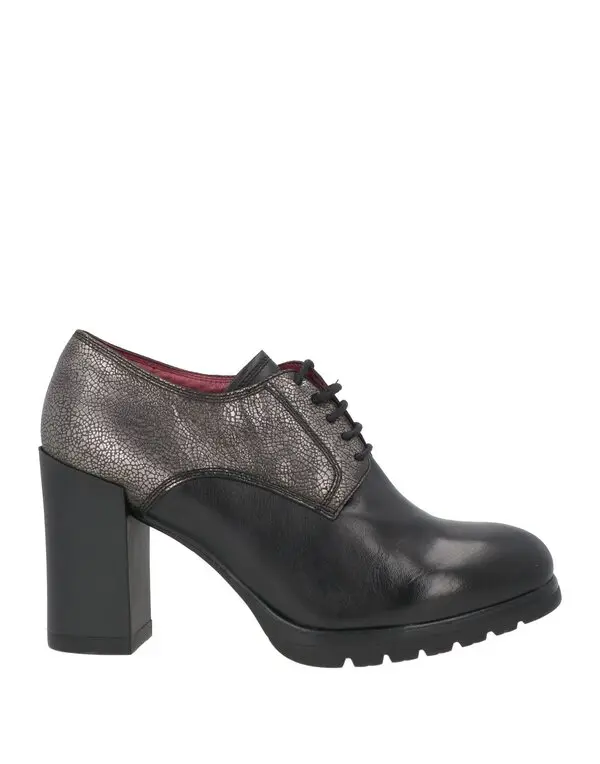 STONEFLY Lace-up Leather Shoes With Block Heel