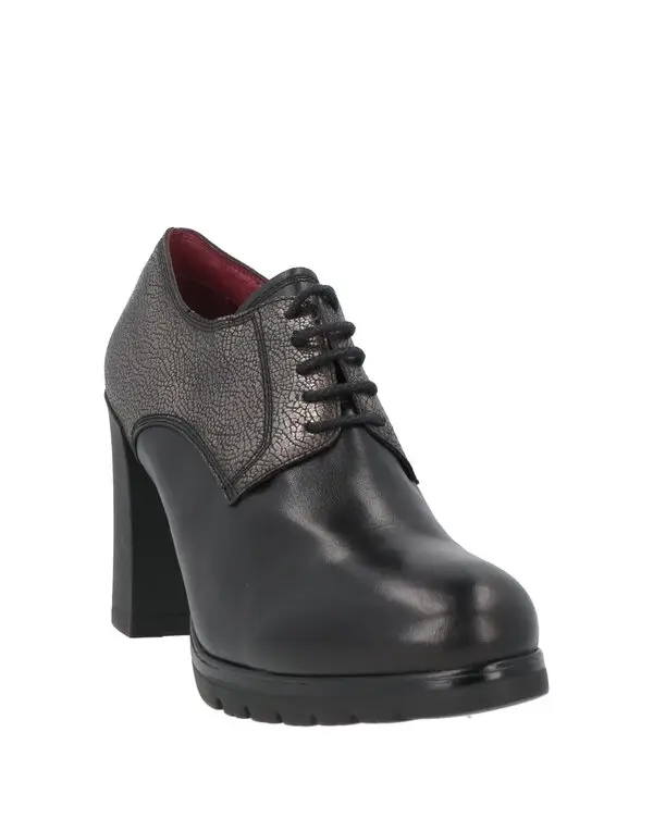 STONEFLY Lace-up Leather Shoes With Block Heel