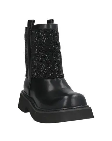TOSCA BLU Ankle Boots With Crystal Embellishments