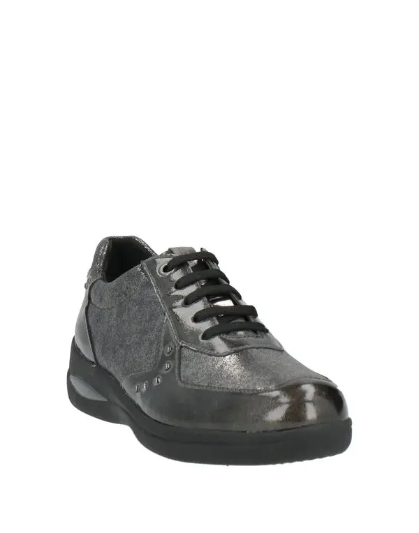 STONEFLY Leather And Textile Low-top Sneakers With Stud Embellishments