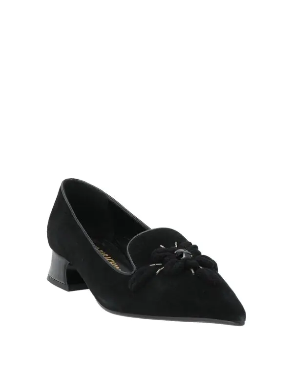 LUCIANO BARACHINI Suede Embellished Loafers