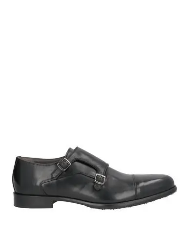 POLLINI Leather Monk Strap Loafers
