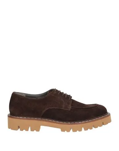 POLLINI Dark Leather Lace-up Shoes