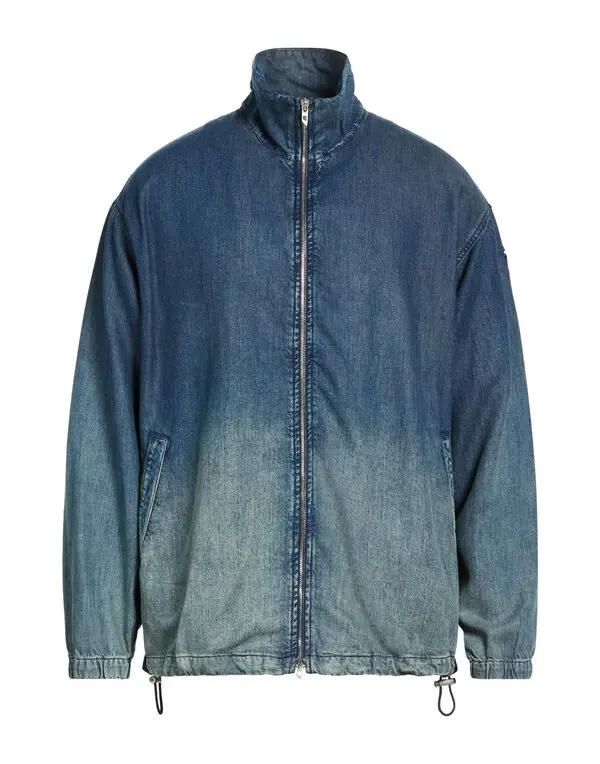 DIESEL® Denim Tie-dye Embroidered Logo Jacket