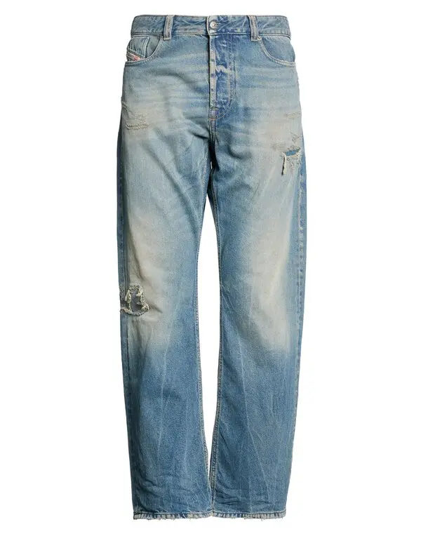 DIESEL® Cotton Straight Leg Jeans - Blue