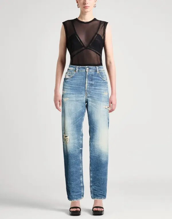 DIESEL® Tapered Jeans In Cotton, Hemp, And Elastane Blend