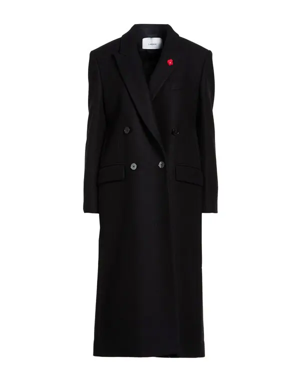LARDINI Wool Nylon Single-breasted Coat