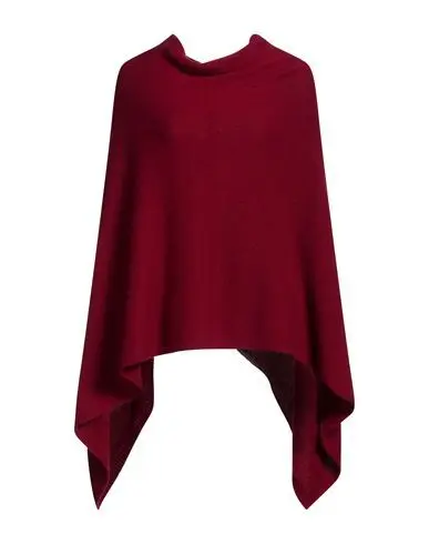 N.O.W. ANDREA ROSATI CASHMERE N. O.w. Andrea Rosati Cashmere Cape Burgundy Size Cashmere - Red