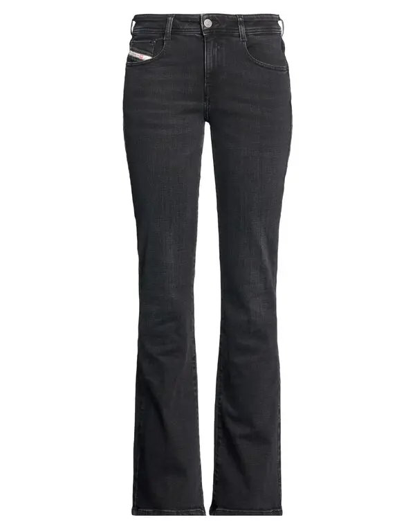 DIESEL® Cotton Elastane Flared Jeans - Black