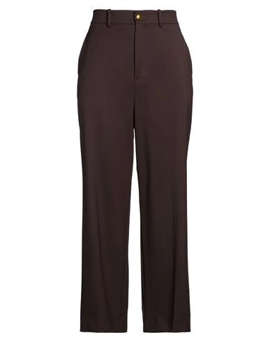 P.a.r.o.s.h Midnight Virgin Wool Stretch Wide-leg Pants - Dark Brown