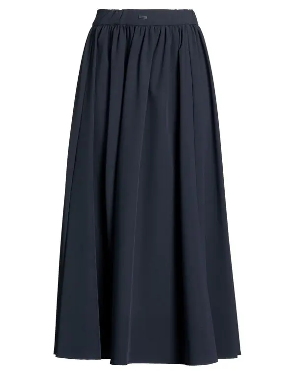 Herno Midi Skirt In Midnight Polyamide And Elastane