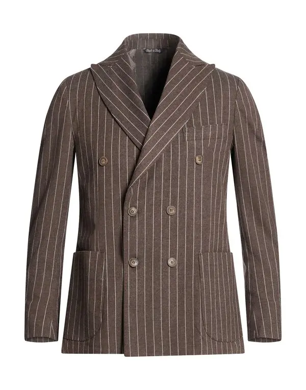 TAKESHY KUROSAWA Double-breasted Striped Blazer