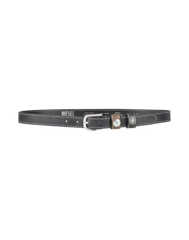 DIESEL® Leather Belt With Embellishments - Black