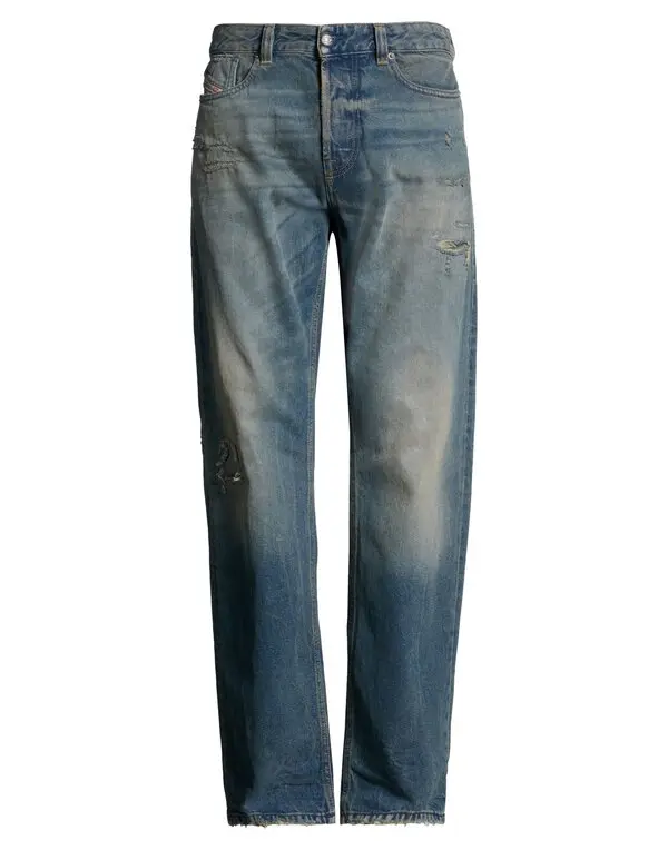 DIESEL® Cotton Straight Leg Jeans - Blue