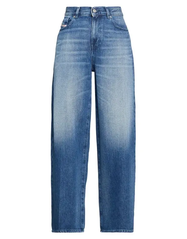DIESEL® Cotton Wide-leg Jeans - Blue