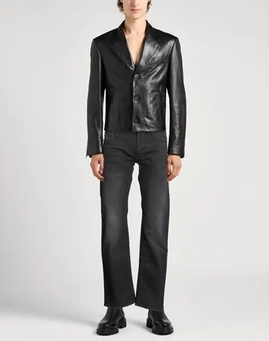 DIESEL® Straight-leg Jeans In Wash Cotton Elastane - Black