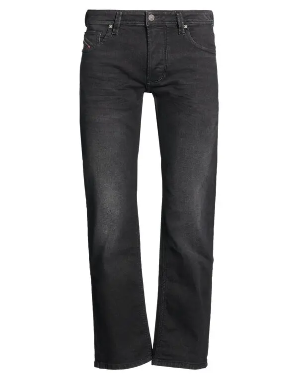 DIESEL® Straight-leg Jeans In Wash Cotton Elastane - Black
