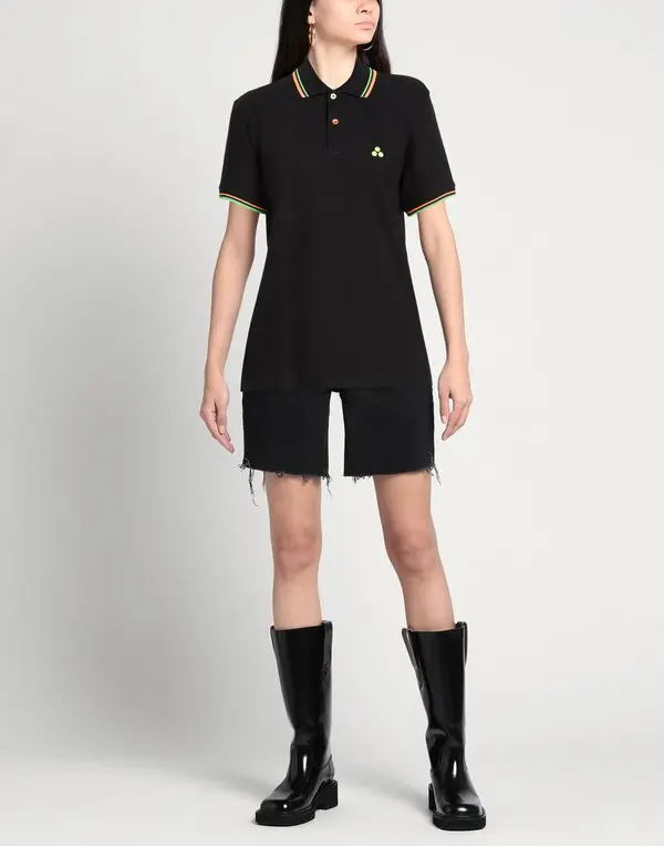 Peuterey Piqué Cotton Elastane Polo Shirt With Contrast Piping