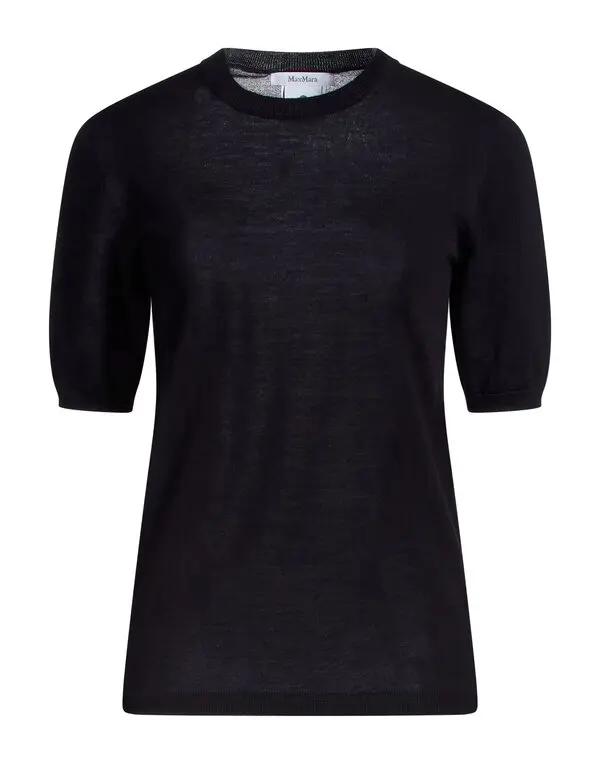 Max Mara Virgin Wool Knit Crewneck Sweater - Blue
