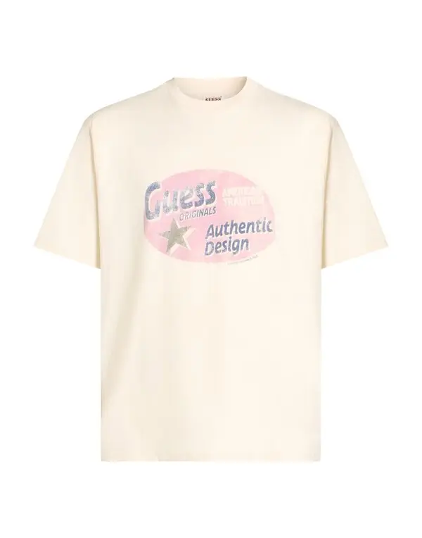 Guess T-shirt Size Cotton - Ivory