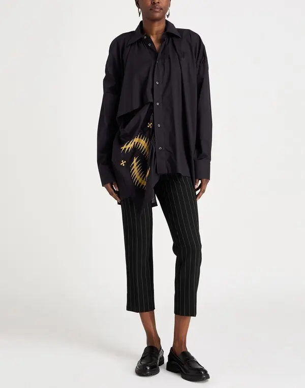 VIVIENNE WESTWOOD Cotton Shirt With Cutout Detail - Black
