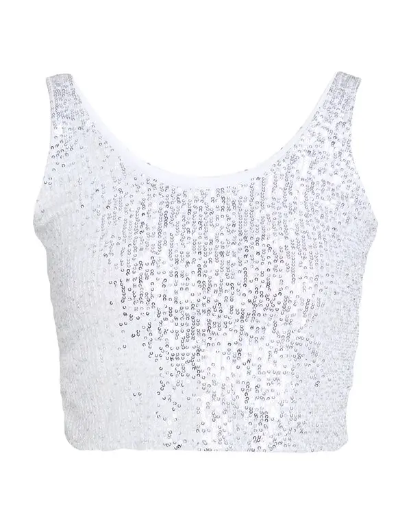 ALESSANDRA GALLO Sequin Embellished Cropped Top