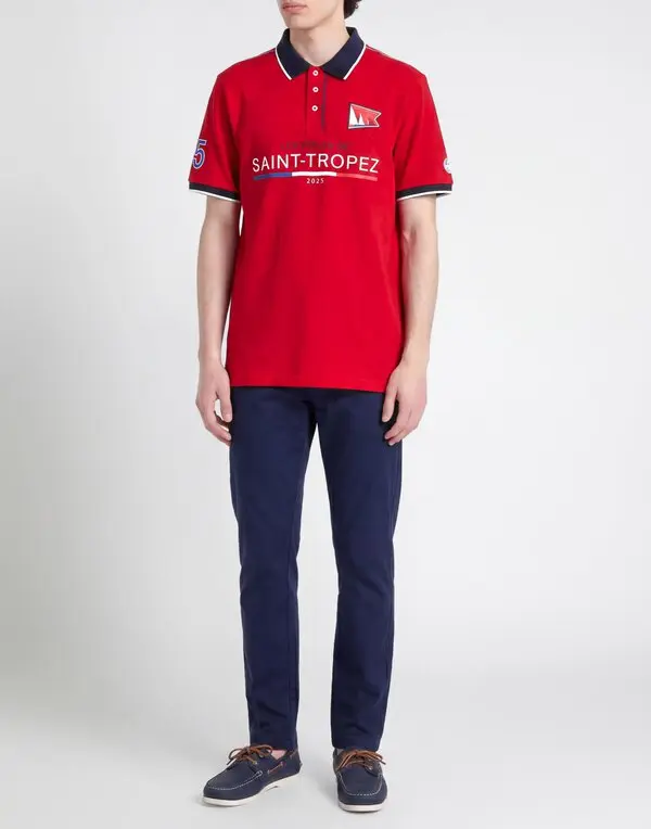 NORTH SAILS Polo Shirt Size Cotton, Elastane - Red