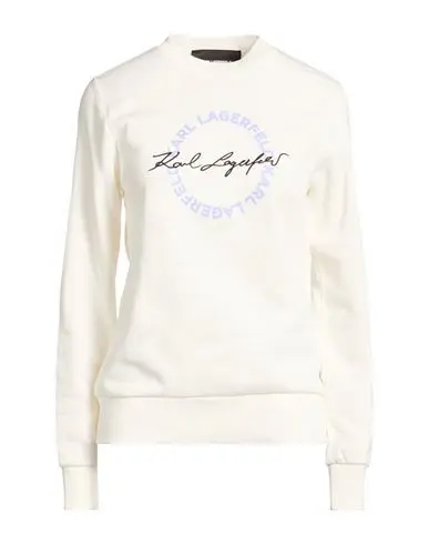 Karl Lagerfeld Sweatshirt In Organic Cotton - Cream