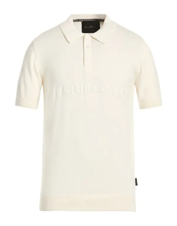 John Richmond Polo Shirt Size Cotton - White