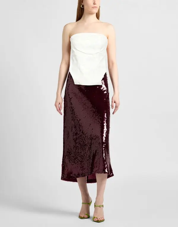 Liviana Conti Strapless Crocodile-print Tube Top