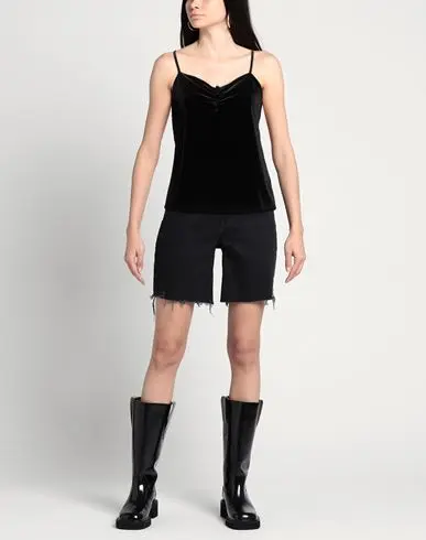 ODÌ ODÌ Sleeveless Button-embellished Top - Black