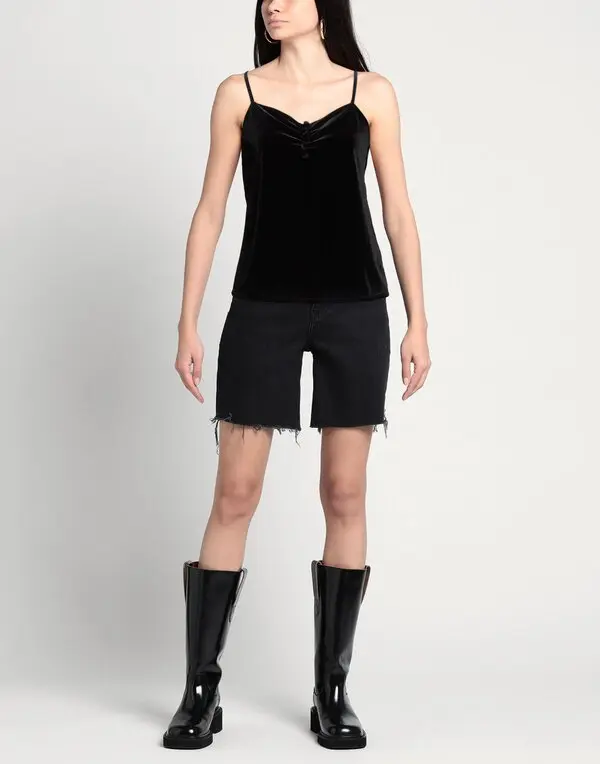 ODÌ ODÌ Sleeveless Button-embellished Top - Black