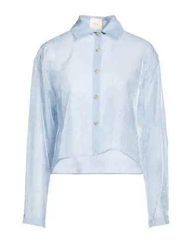 ALYSI Crème Shirt Size Cupro, Polyamide - Blue