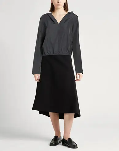 ALYSI Lyocell & Silk Hooded Top