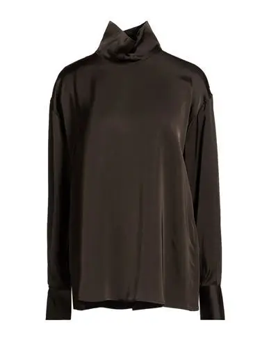 Fabiana Filippi Turtleneck Long Sleeve Satin Top