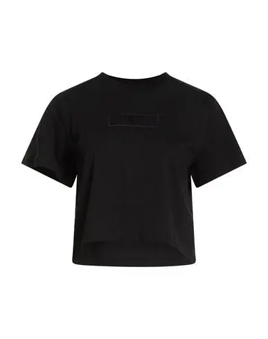 DIESEL® Cotton Cropped T-shirt With Embroidered Logo