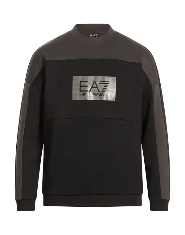 EA7 Cotton & Polyester Crewneck Sweatshirt
