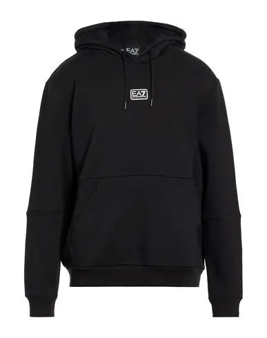 EA7 Cotton And Polyester Hooded Sweatshirt With Logo