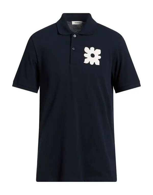 Sandro Polo Shirt Size Cotton - Blue