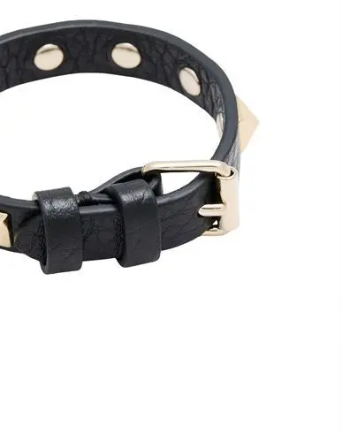 Valentino Garavani Studded Leather Bracelet - Black