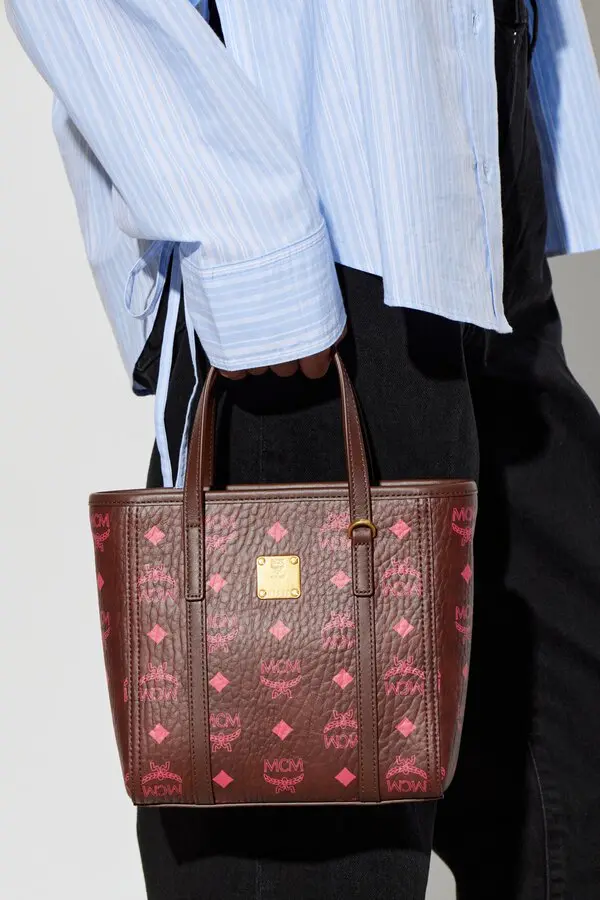 Mcm Toni Mini Tote Bag - Brown