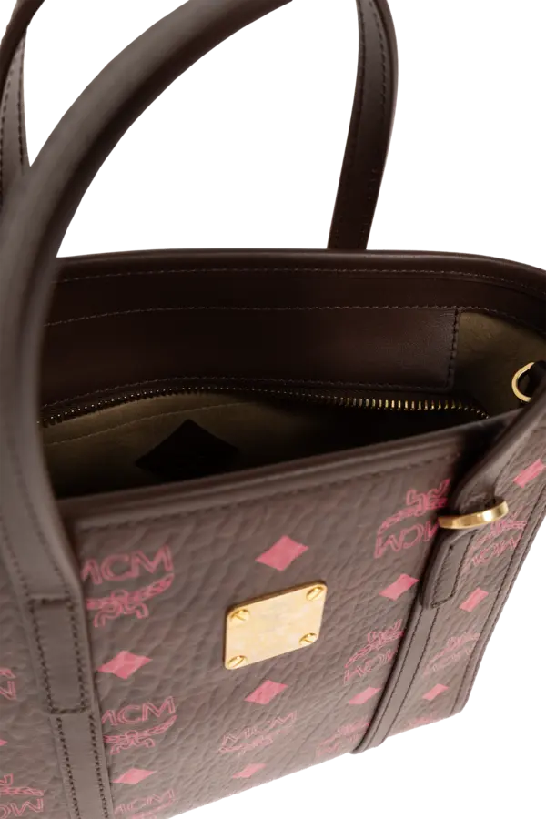 Mcm Toni Mini Tote Bag - Brown