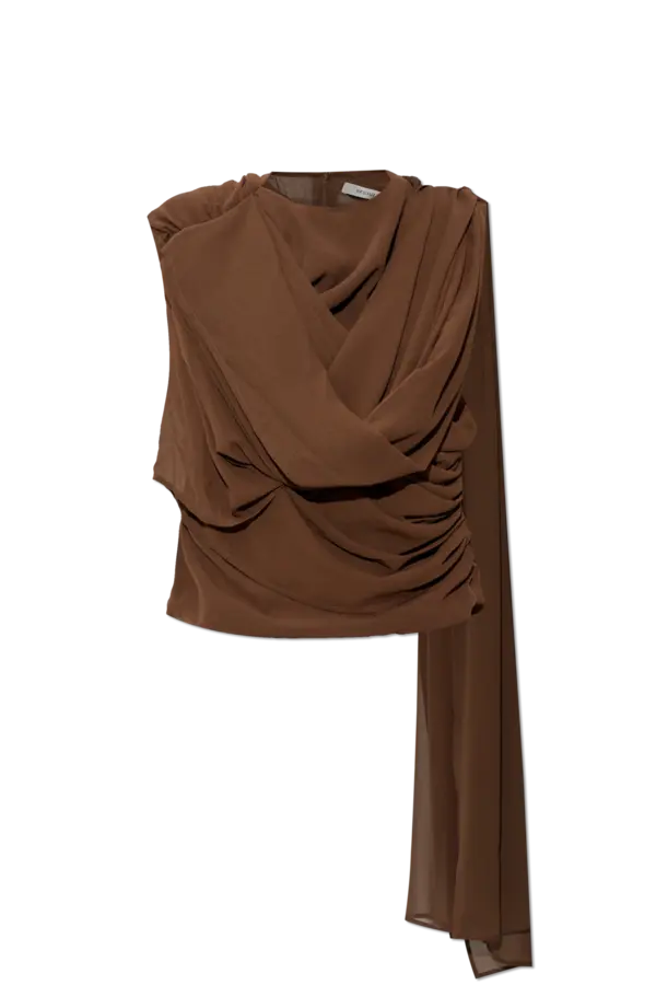 GESTUZ Asymmetrical Draped Top