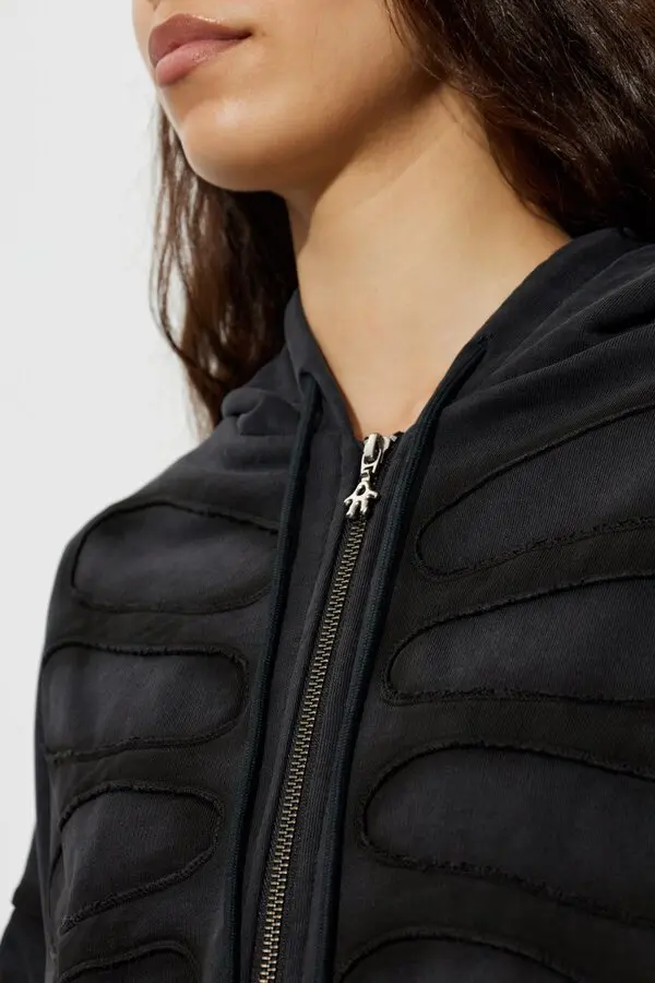 AVAVAV Full-zip Hoodie With Textured Stitching Detail