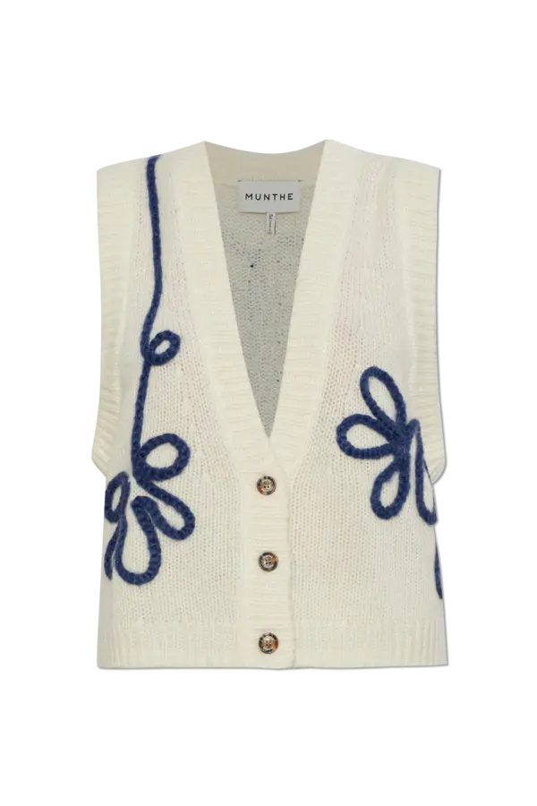 Munthe Nowland Vest With Floral Motif