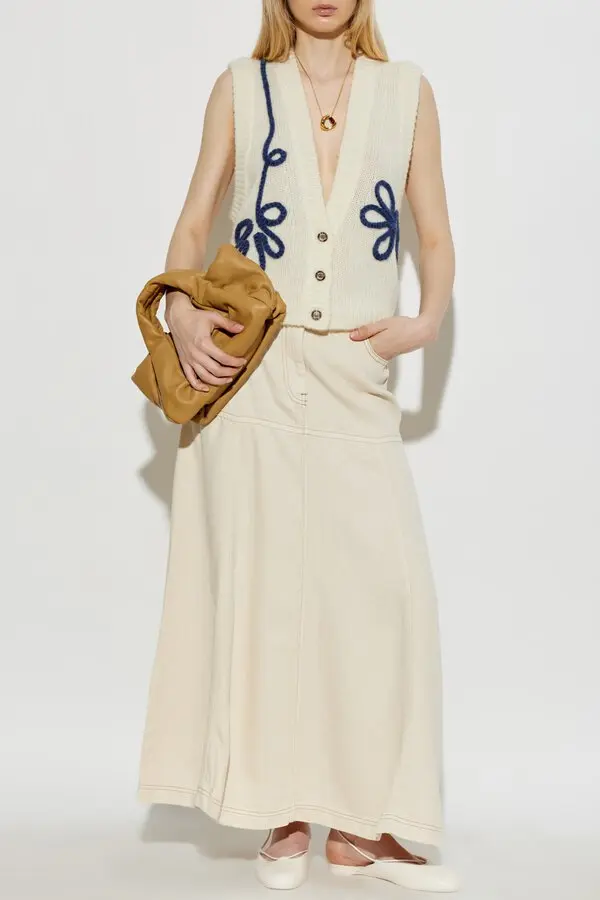 Munthe Nowland Vest With Floral Motif