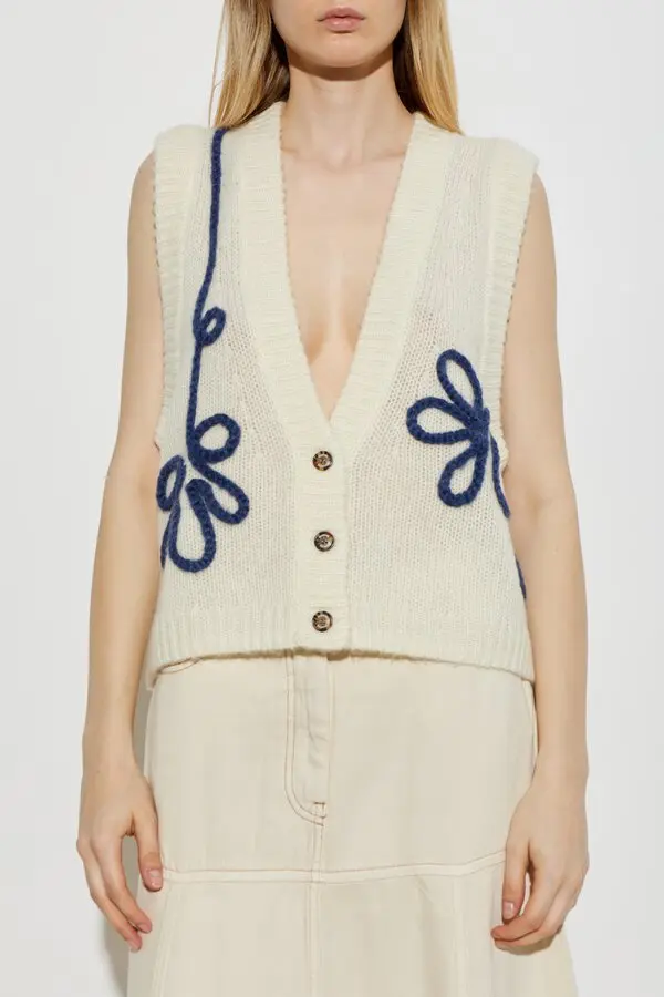 Munthe Nowland Vest With Floral Motif